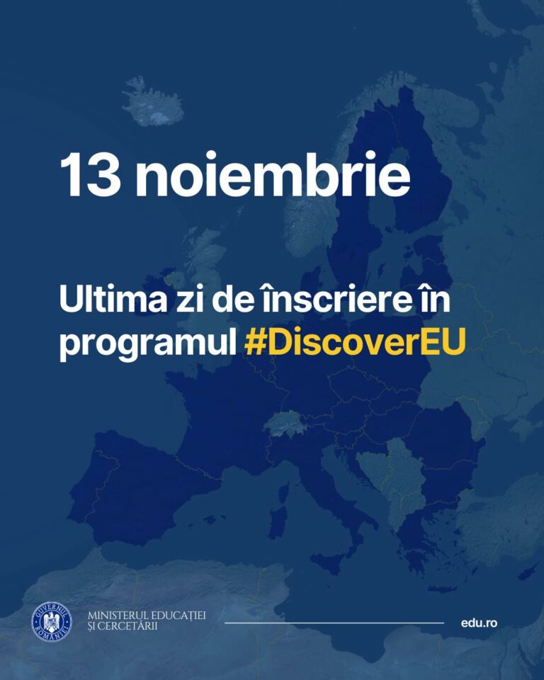 Ultima zi de înscriere în programul DiscoverEU » Știri din Brașov